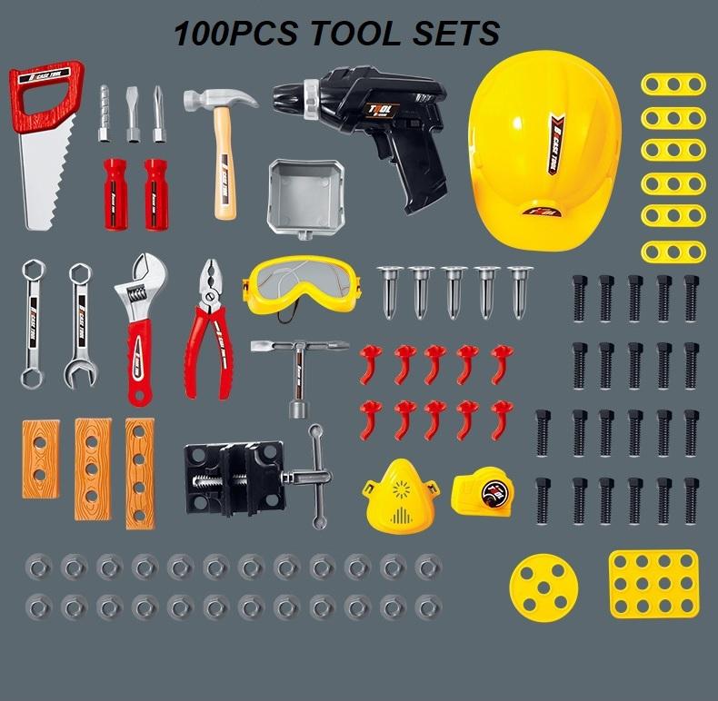 Toy Power Workbench, Kids Power Tool Bench Construction Set with Tools ...